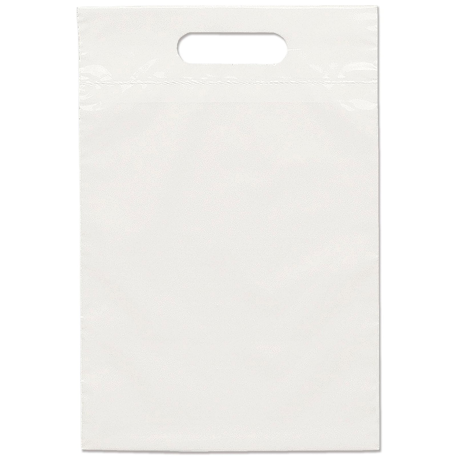 9½W x 14H Eco Die Cut Handle Bag – Dynamic Color – Bagmakers Custom