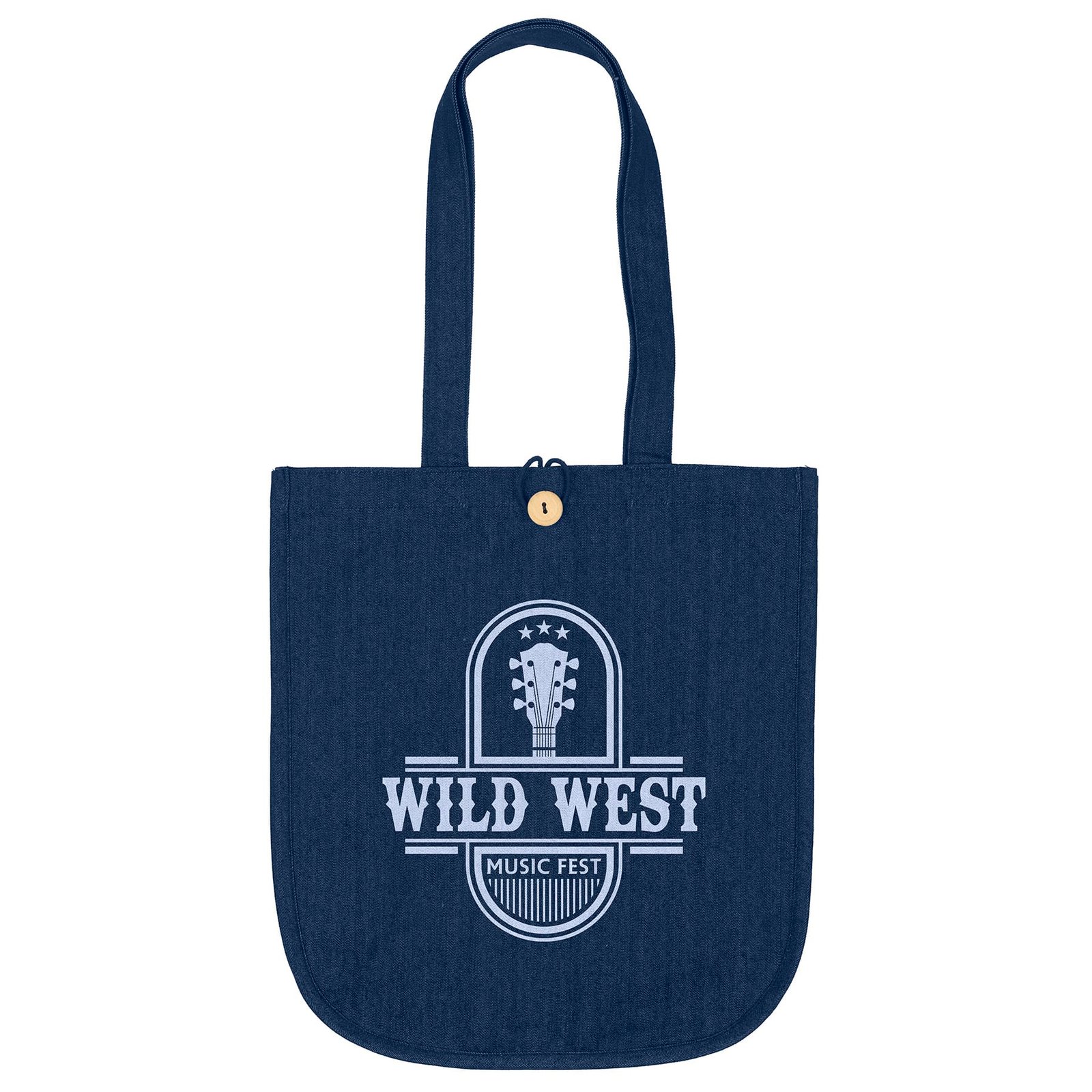 Dan™ – Denim Tote – Screen Print – Bagmakers Custom