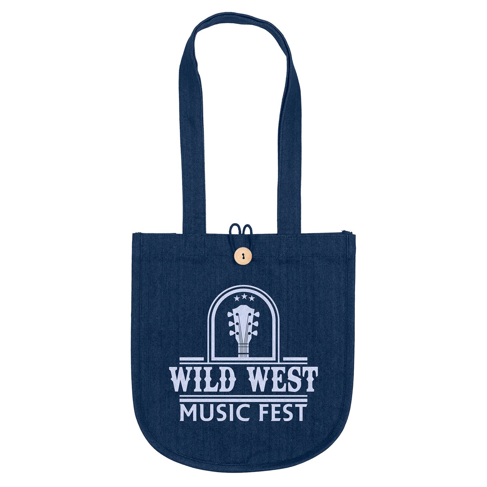 MB™ – Denim Tote – Screen Print – Bagmakers Custom